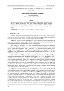 MANAJEMEN PERBATASAN DI WILAYAH PERBATASAN INDONESIA MALAYSIA - repo unpas